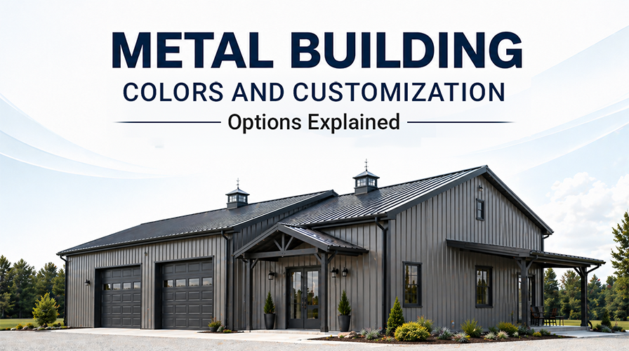 Metal Building Colors and Customization Options Explained | ShelterScore